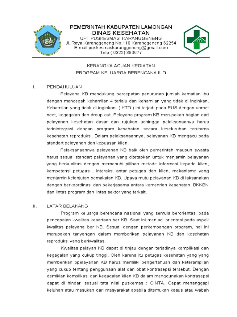 Kak Program KB Iud | PDF