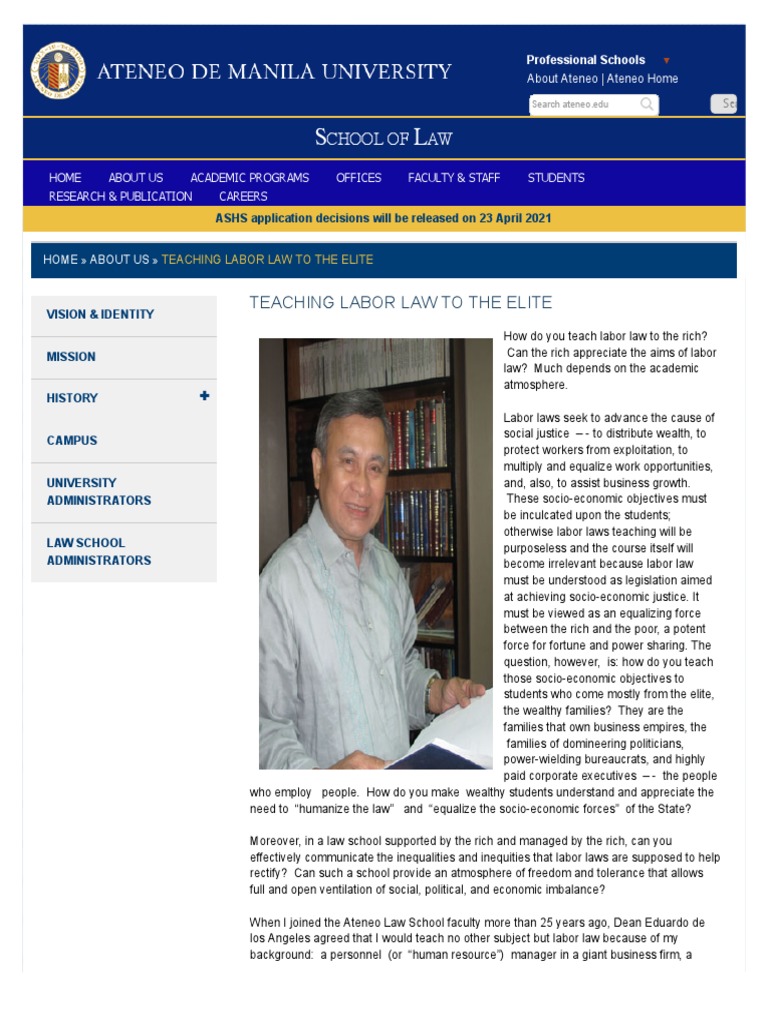 0.A. Azucena - Teaching Labor Law | PDF