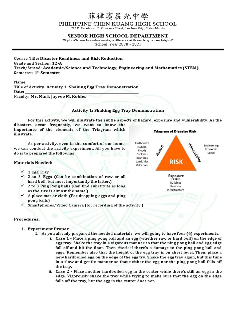 ?ul8391cci Activity 1 - Shaking Egg Tray Demonstration | PDF