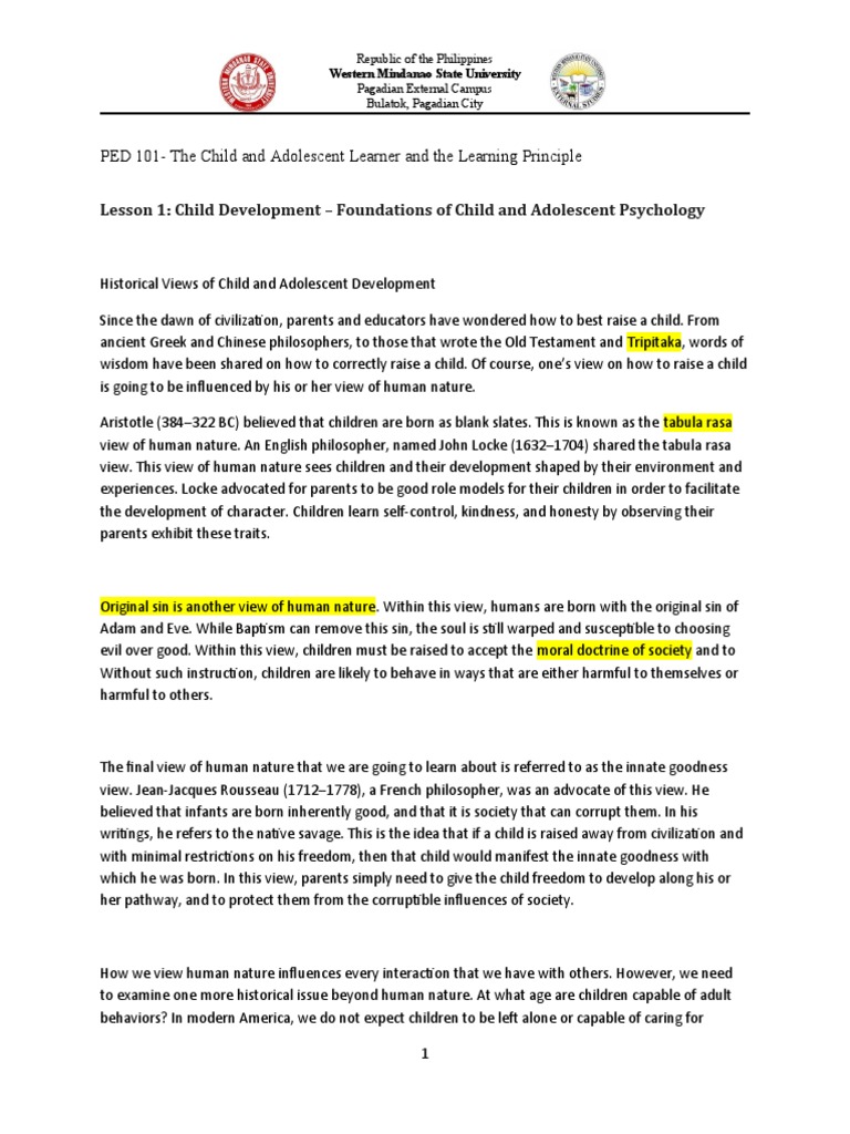 PED 101 Lesson 1 | PDF | Wellness