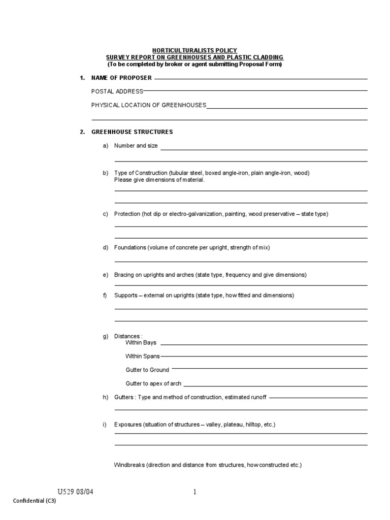 Greenhouse survey questionnaire - Copy | PDF