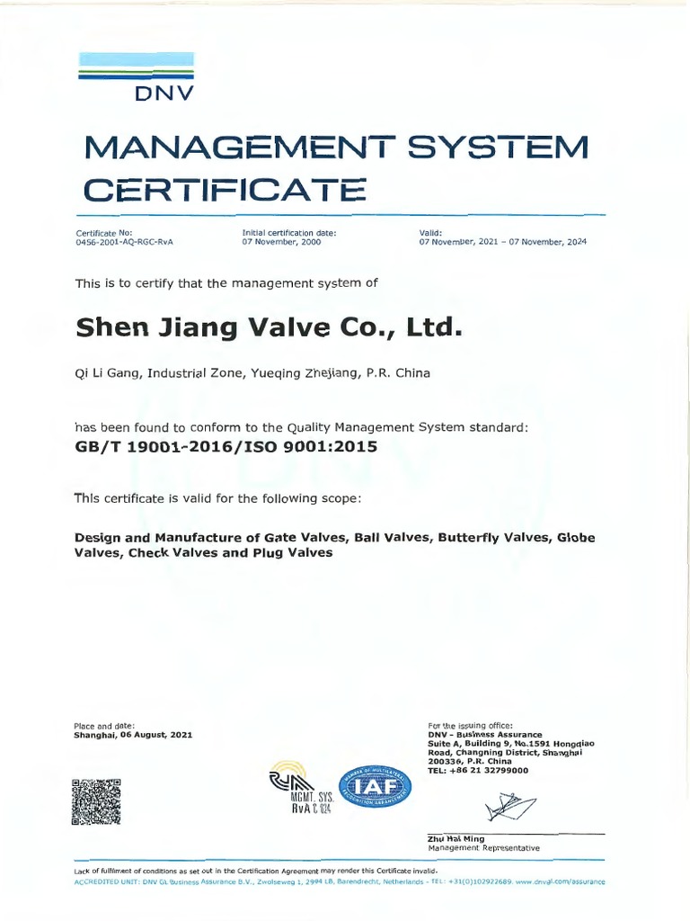 ISO 9001 Certificate | PDF