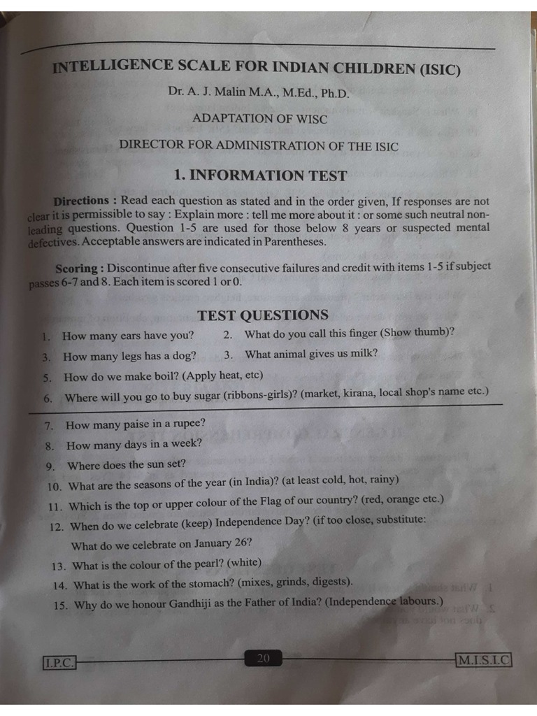 Verbal Test Misic Pdf
