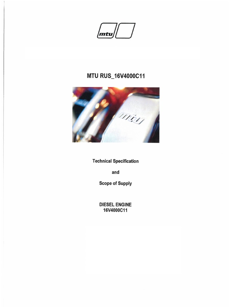 MTU Engine | PDF