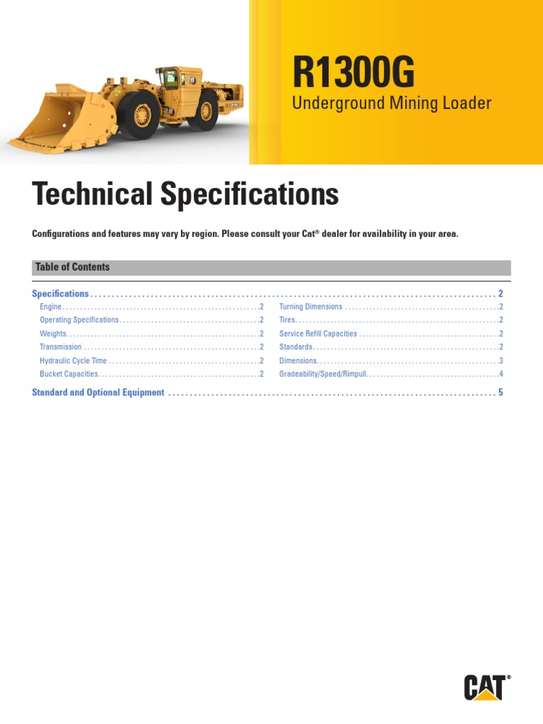 Cat R1300G | PDF | Brake | Engines