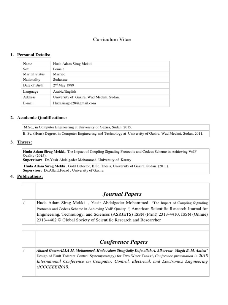 Huda CV | Download Free PDF | Computing | Computer Science