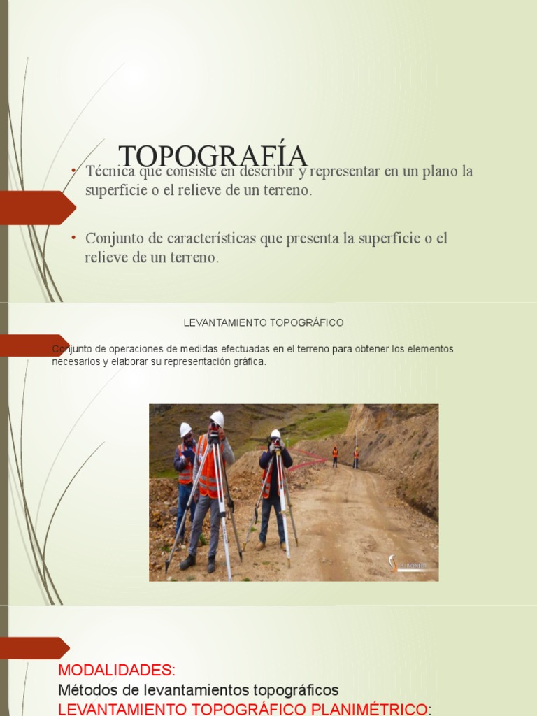 TOPOGRAFÍA | Descargar gratis PDF | Topografía | Terreno
