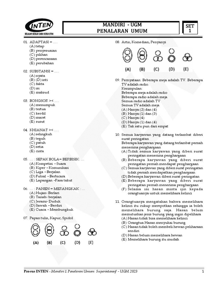 M1 PU UGM - PMD | PDF