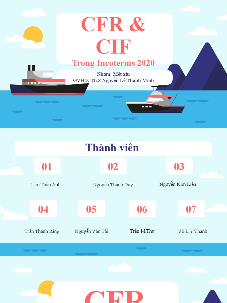CFR & CIF (Nhóm MỆT XỈU) | PDF