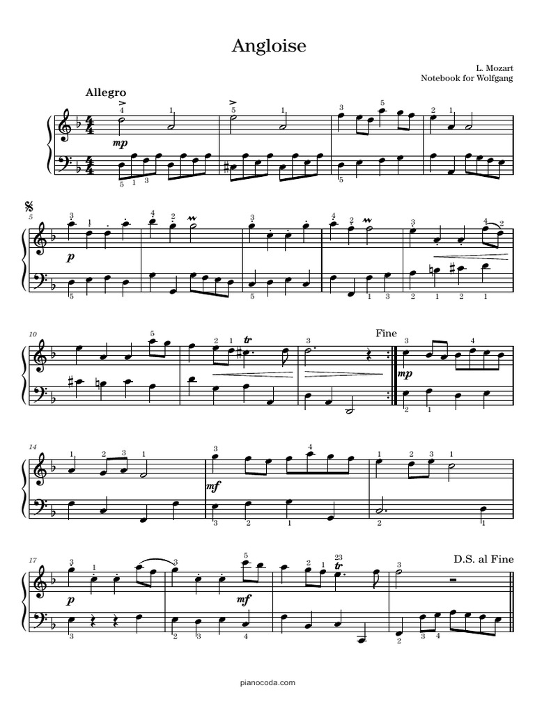 Angloise Mozart | PDF