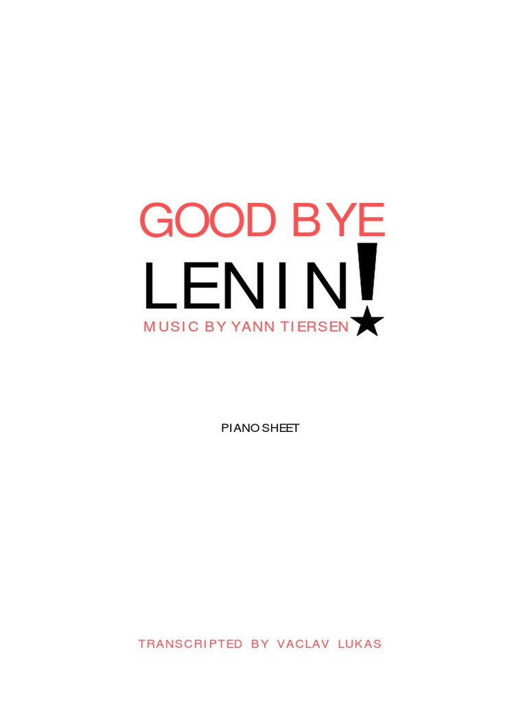 Goodbye Lenin Song Book | PDF