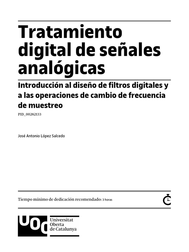 Tratamiento Digital de Señales Analógicas | PDF