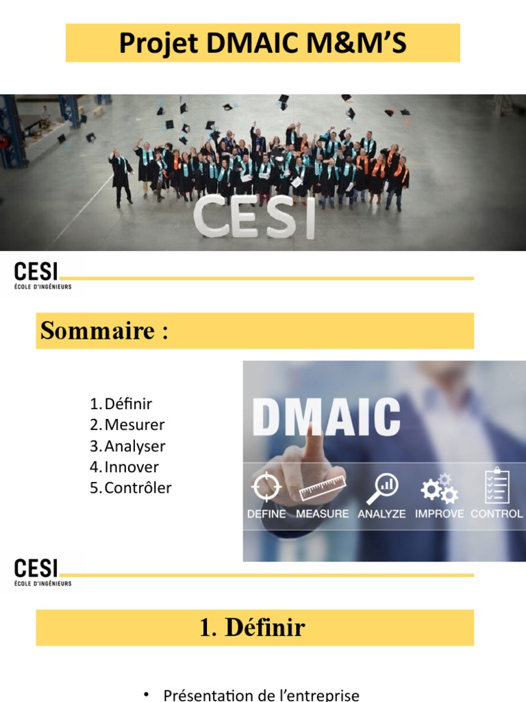 Projet DMAIC pour M&M'S | PDF
