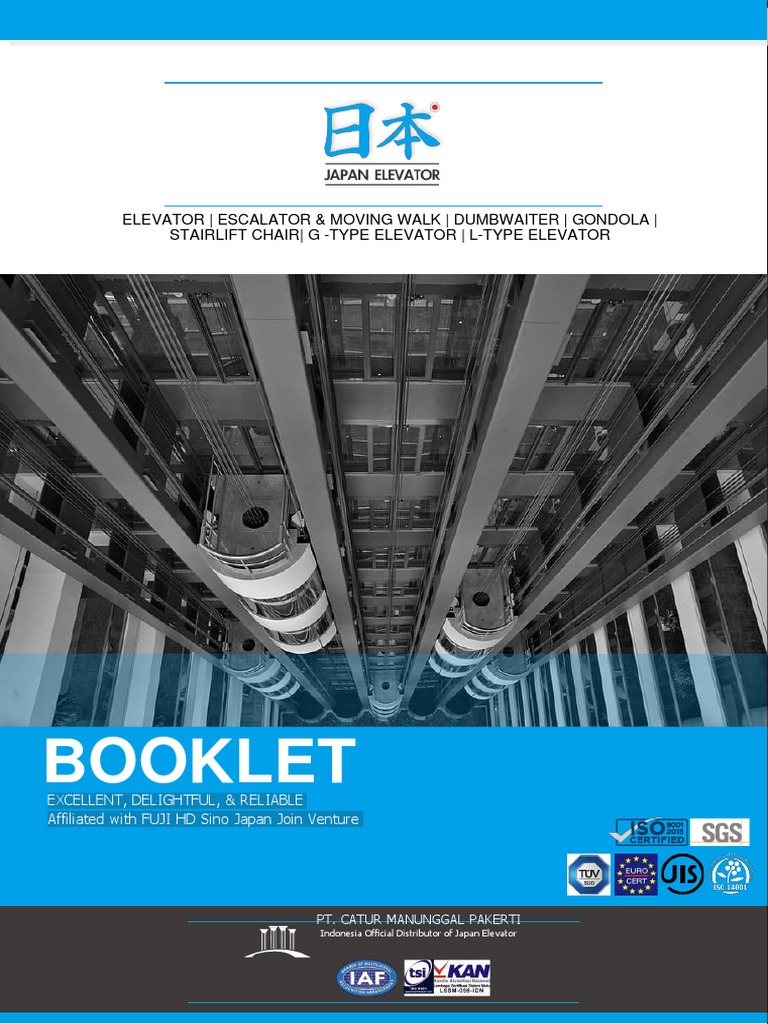 JAPAN ELEVATOR ESCALATOR - CMP Catalog GONDOLA | PDF