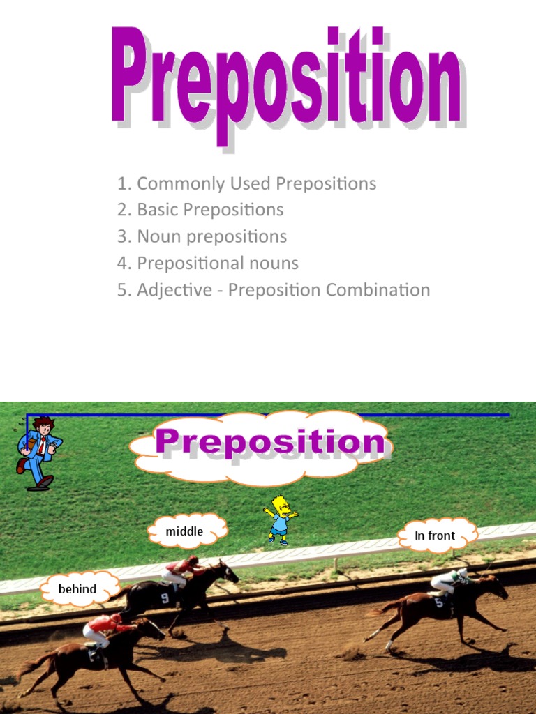 010 Prepositions | PDF | Preposition And Postposition | Noun