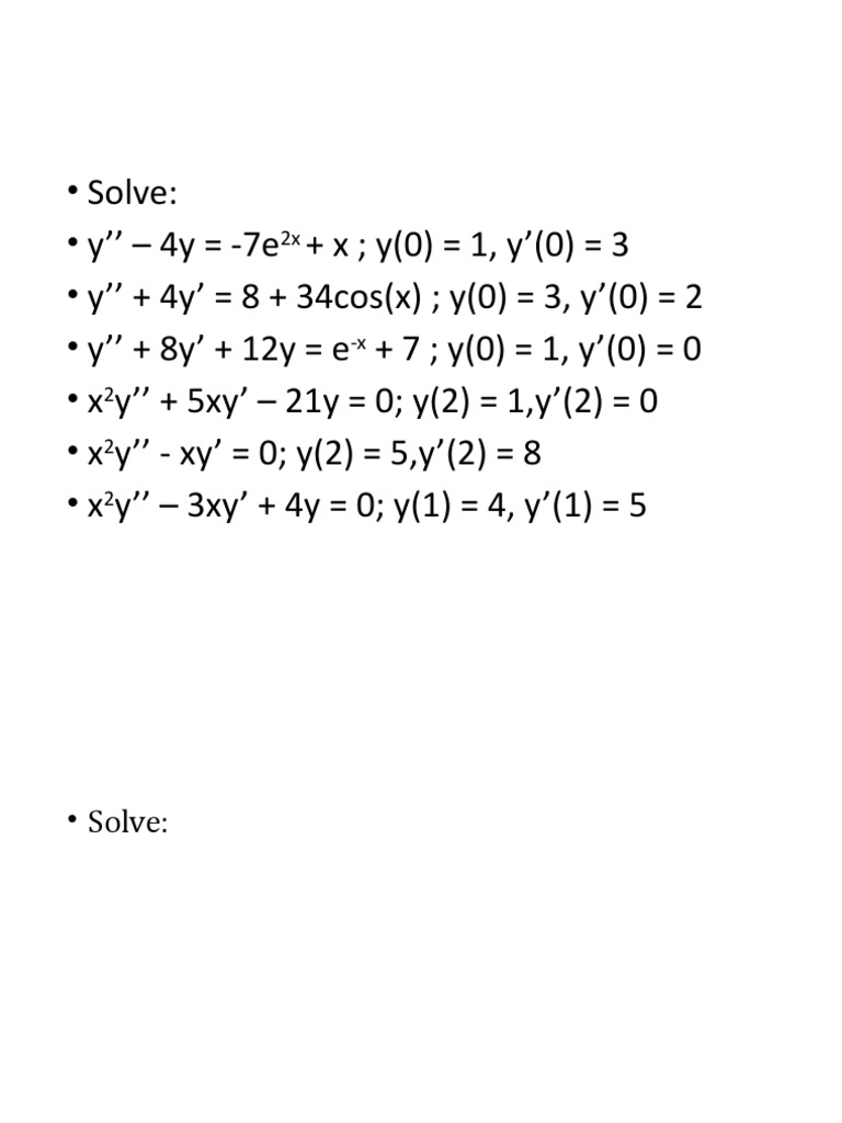 Differential Equations Solutions Guide | PDF | Teaching Methods & Materials