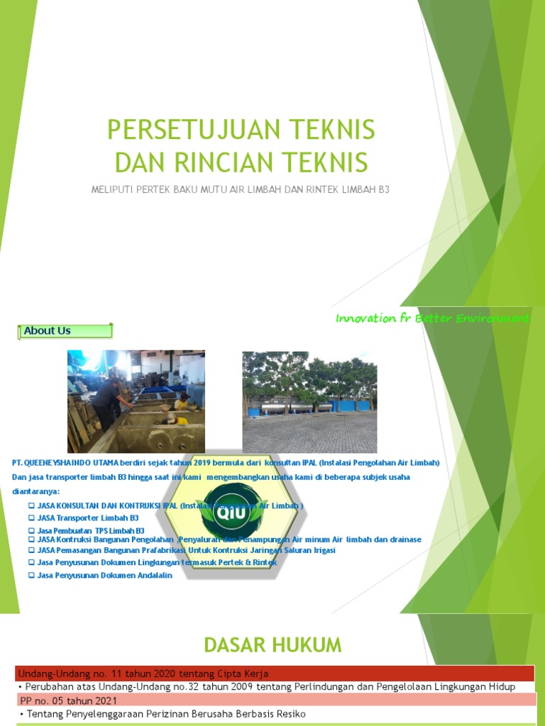 Materi PERSETUJUAN TEKNIS DAN RINCIAN TEKNIS B3 Nganjuk 06 Juli 2022 | PDF