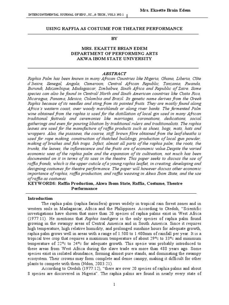 RAFIA | PDF | Loom | Weaving