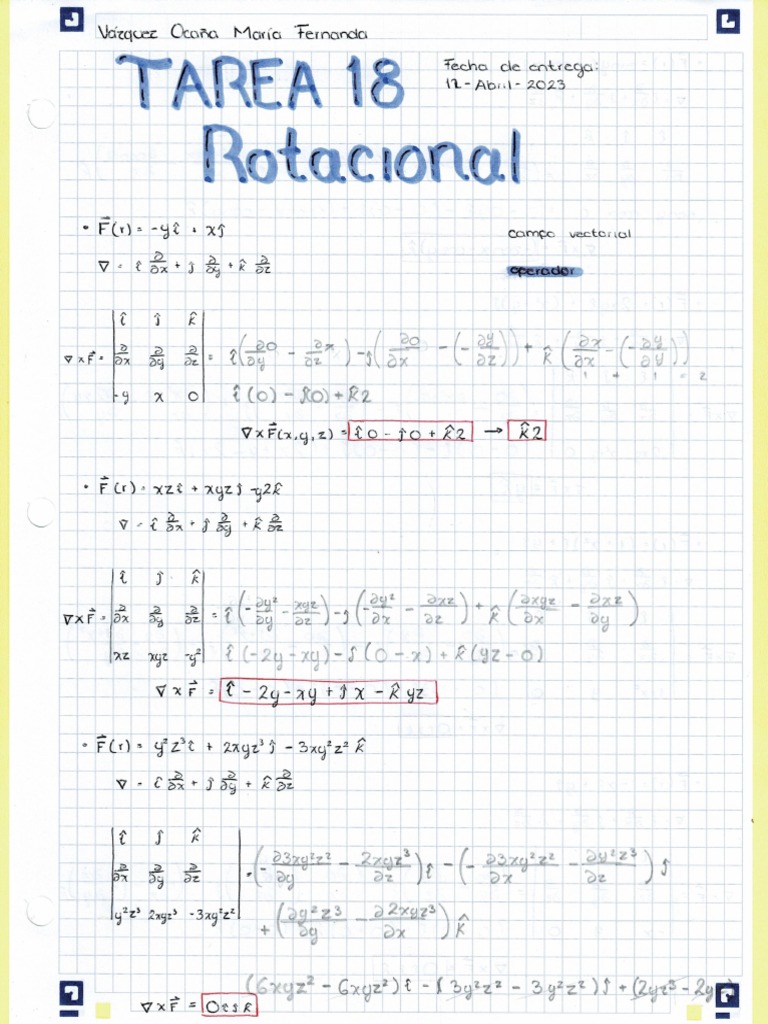 18 Ejercicios Vázquez Ocaña María Fernanda | PDF