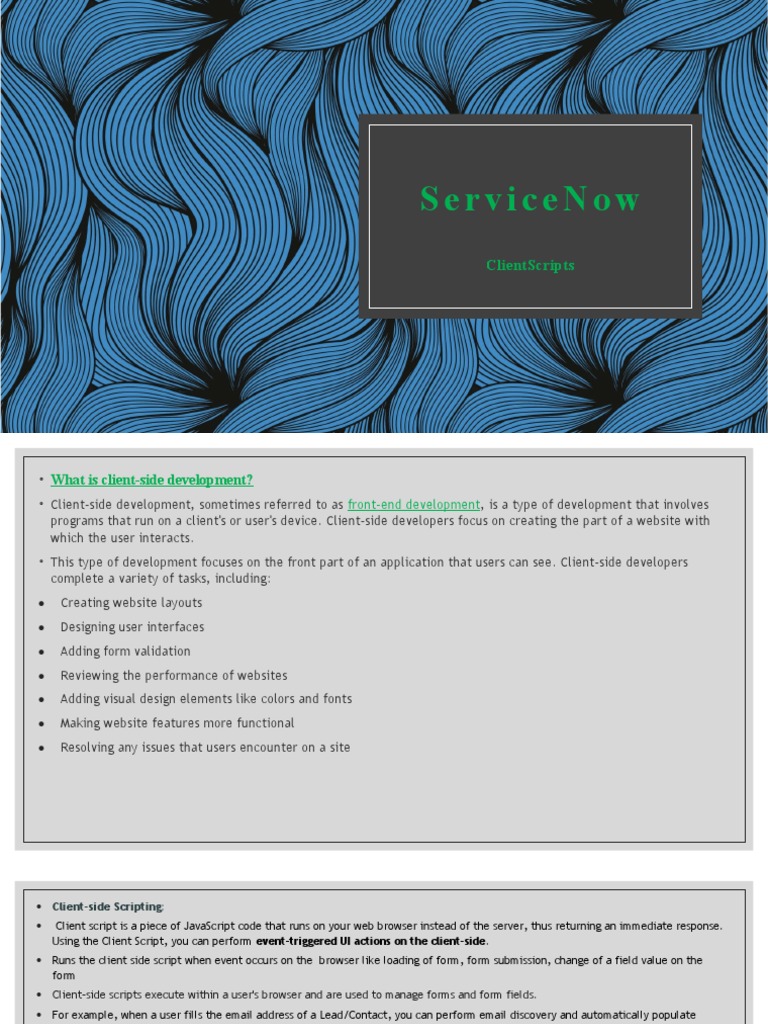 3.client Script | PDF | Dynamic Web Page | Computing