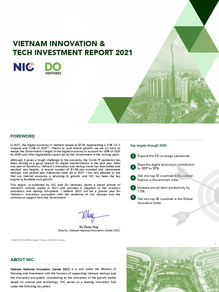 Innovation & Tech Investment Report VN 2021 - NIC & Do Ventures | PDF ...