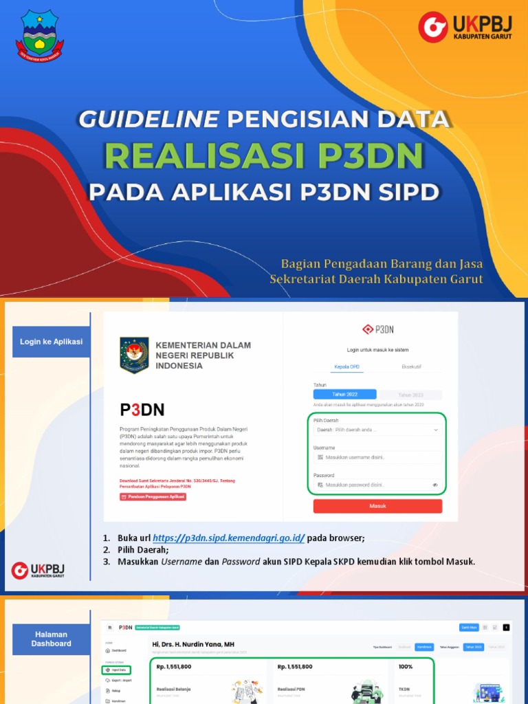 Guideline Pengisian Data P3DN SIPD | PDF
