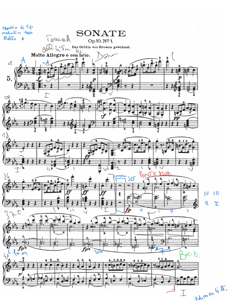 Beethoven Sonata Op.10 n.1 | PDF