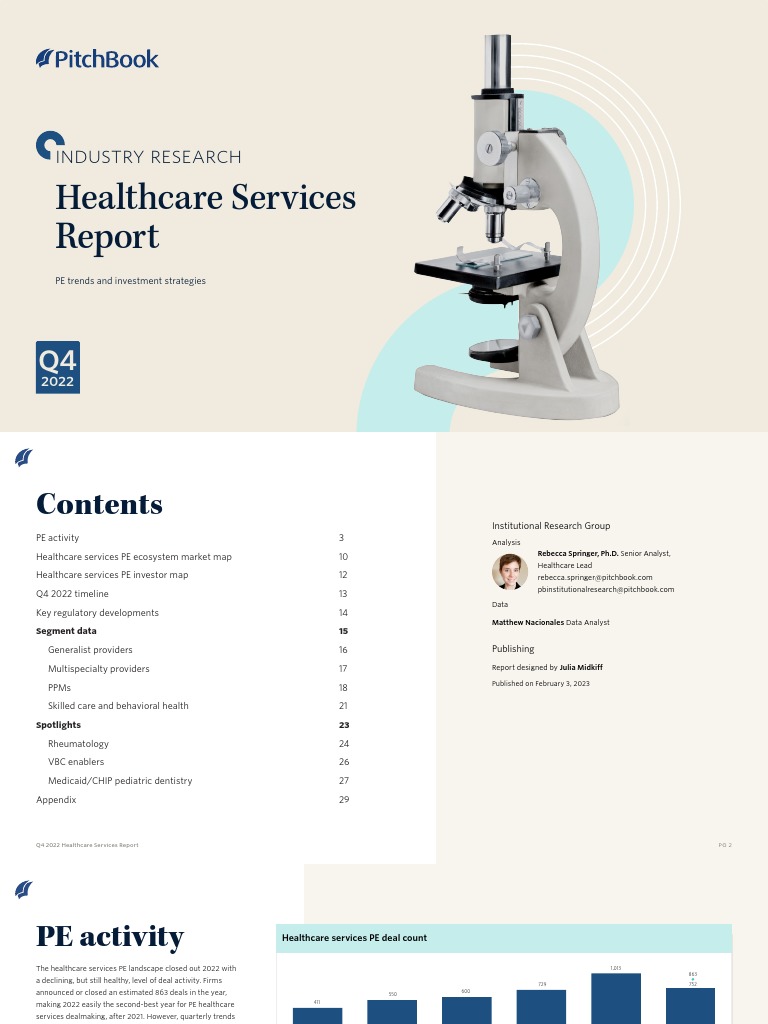 Q4 2022 Healthcare Services Report | PDF