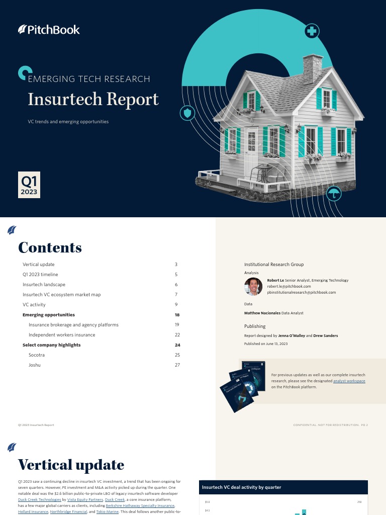 Q1 2023 Insurtech Report 13879 | PDF