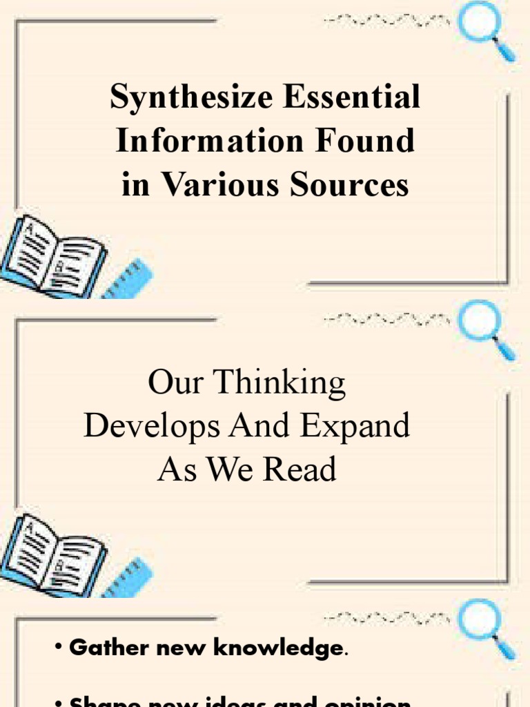 Mastering Information Synthesis Techniques | PDF | Career & Growth