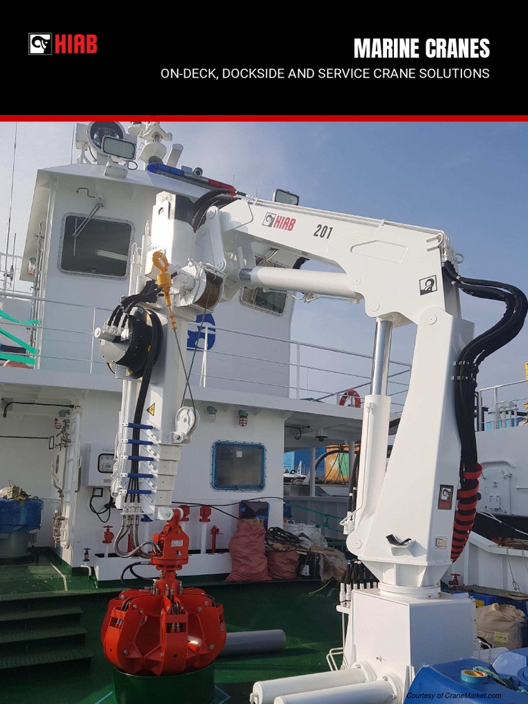 Hiab Marine Crane Solutions Overview | PDF | Crane (Machine) | Pipe ...