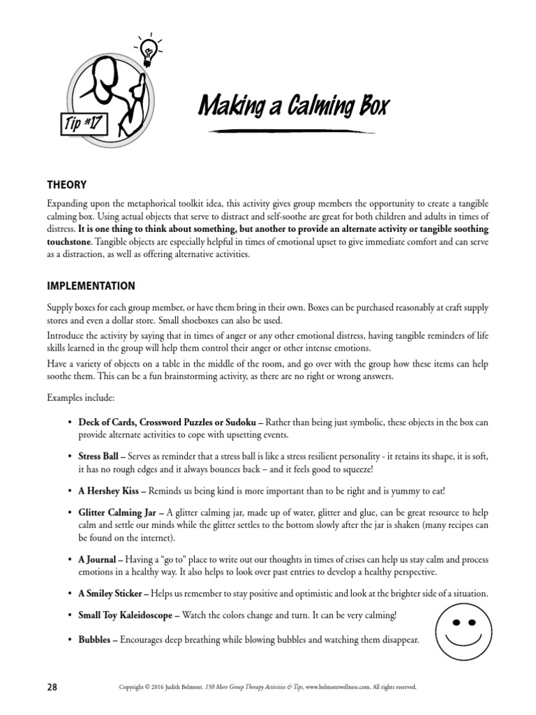 Making A Calming Box | PDF