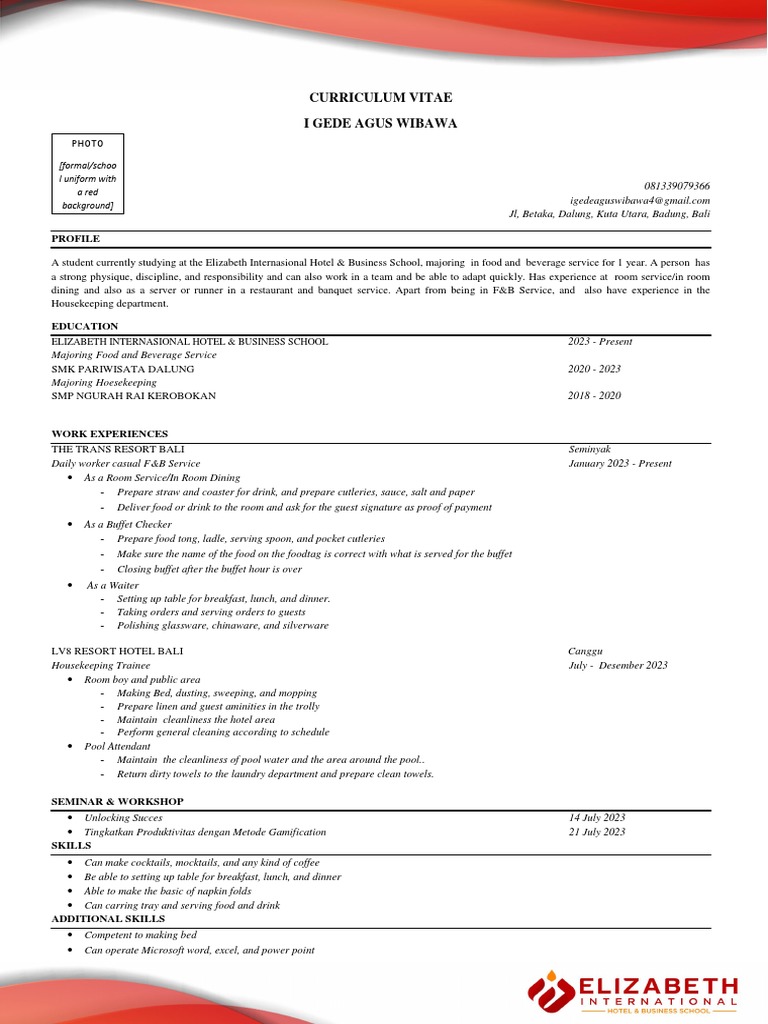 CV Ats Format (A4) | PDF