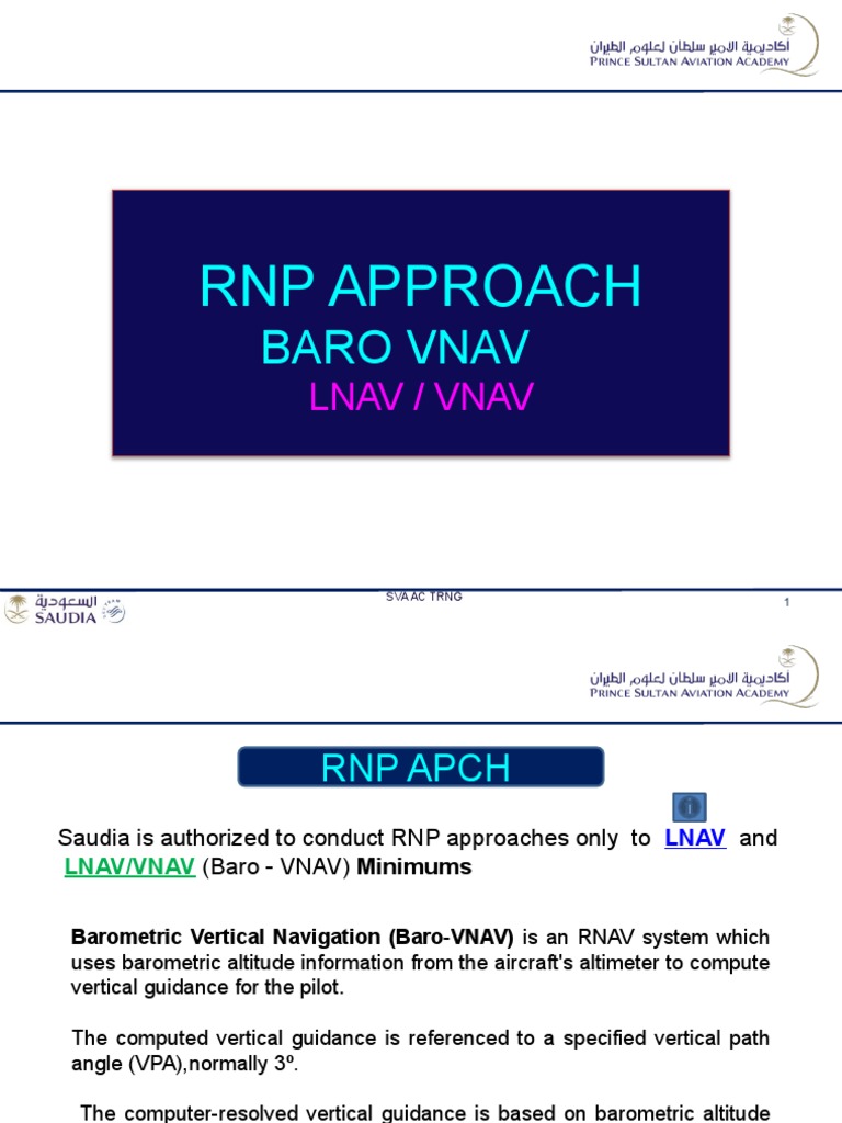 RNP Approach Procedures: LNAV/VNAV Guide | PDF | Computers