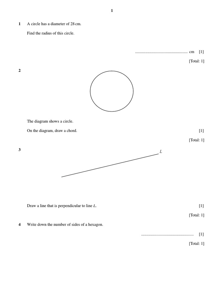 Geometry Exercises for Students | PDF | Circle | Triangle