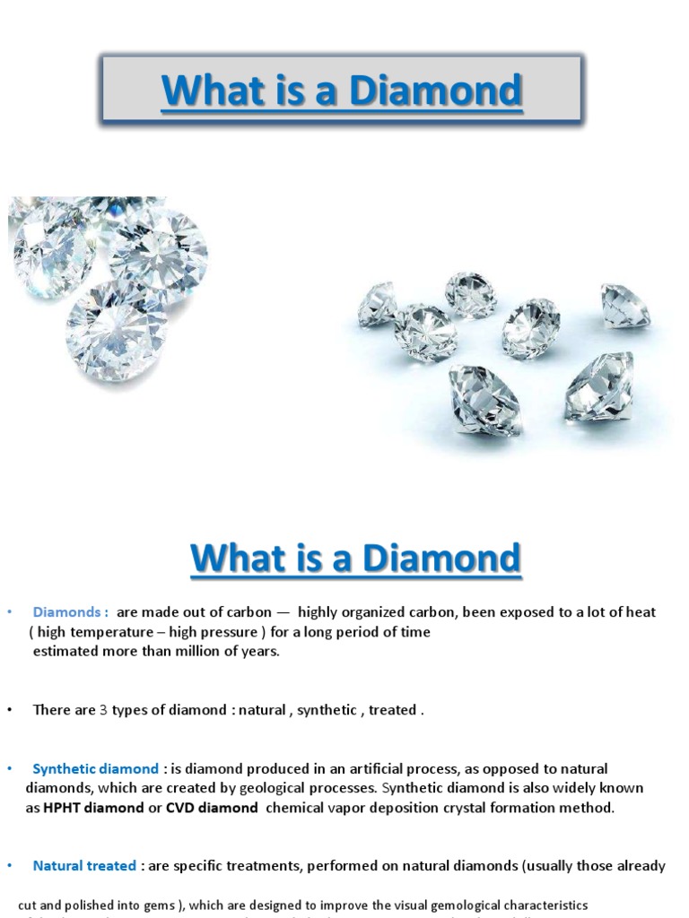 Understanding Diamonds: Types and Grading | PDF