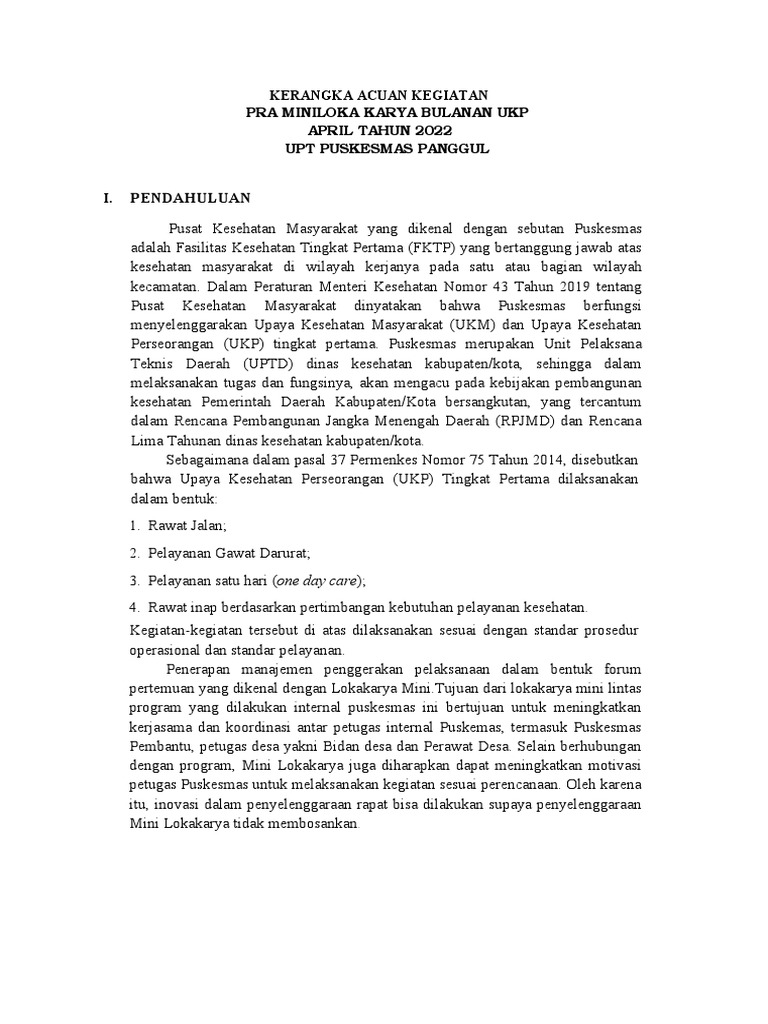 Kak Pramin Ukp April 2022 | PDF