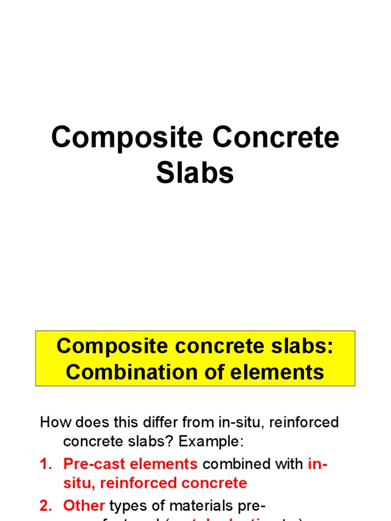 L14 Composite Concrete Slabs | PDF