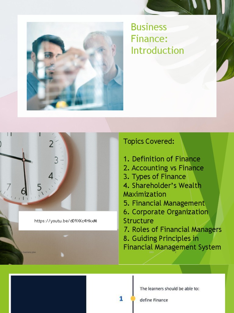 Introduction To Business Finance | PDF | Revenue | Accounting
