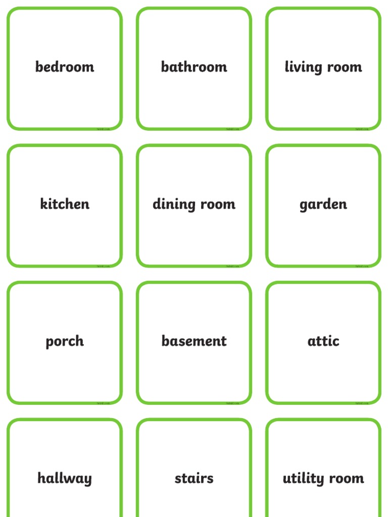 T TP 935 Parts of The House Matching Cards | PDF