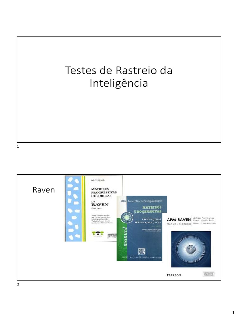 Teste 2 - G36 - Raven - DFH | PDF | Cognição