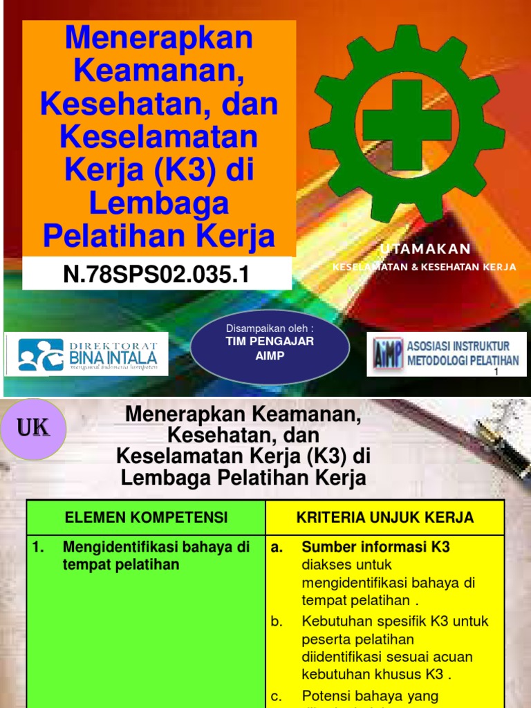 Paparan Pak Kadis Tentang K3 | PDF