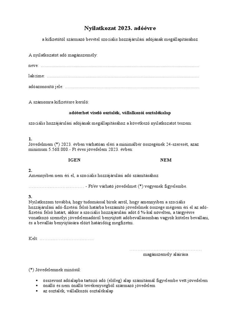 Szocho Nyilatkozat | PDF