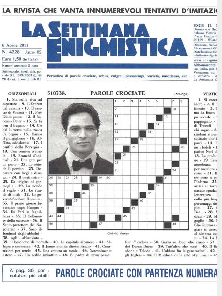 Vdocuments - MX Settimana Enigmistica 4228 Con Soluzioni | PDF