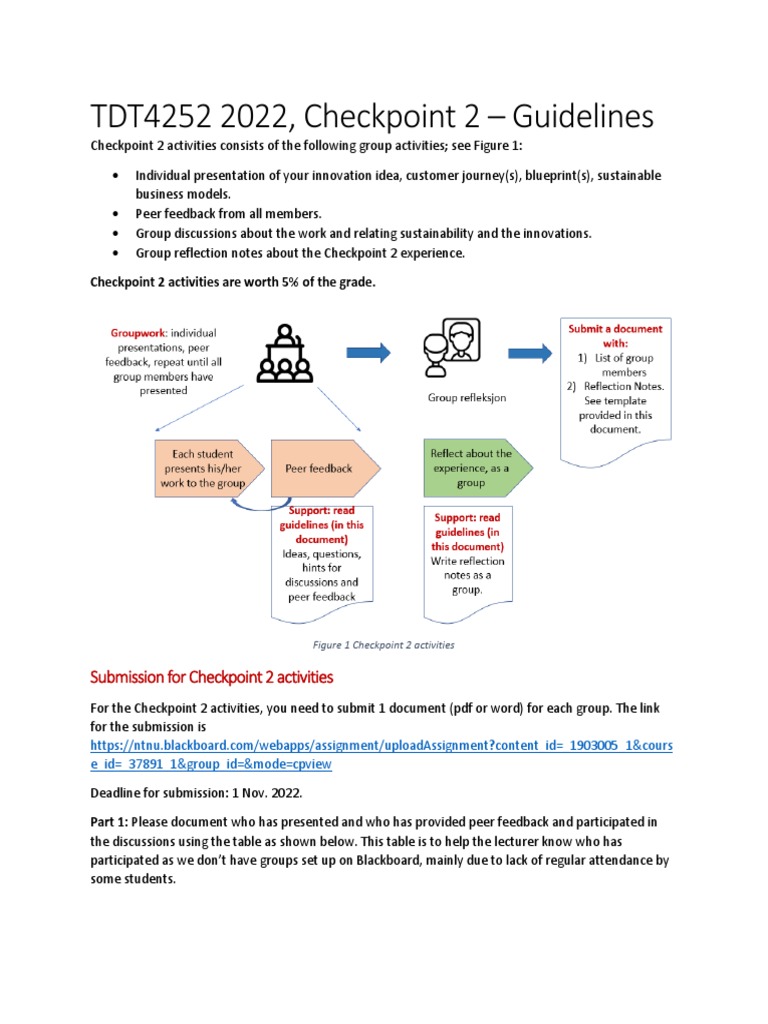 TDT4252 2022 - Checkpoint 2 Presentation Checklist | PDF