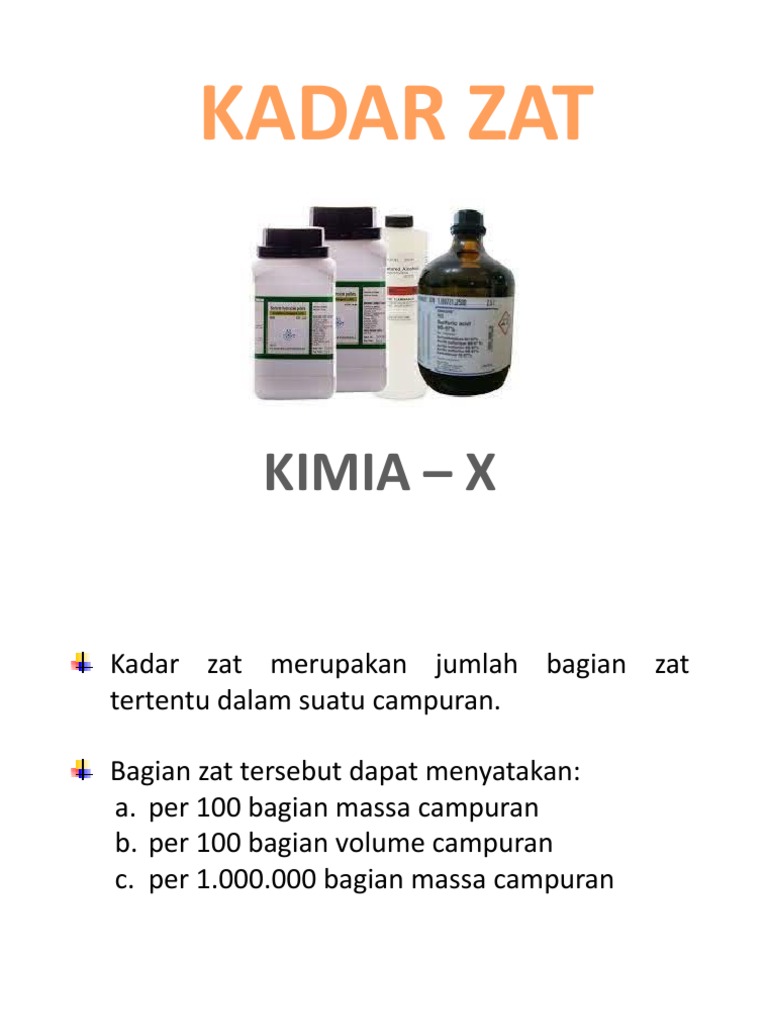 Pertemuan 12. Kadar Zat | PDF