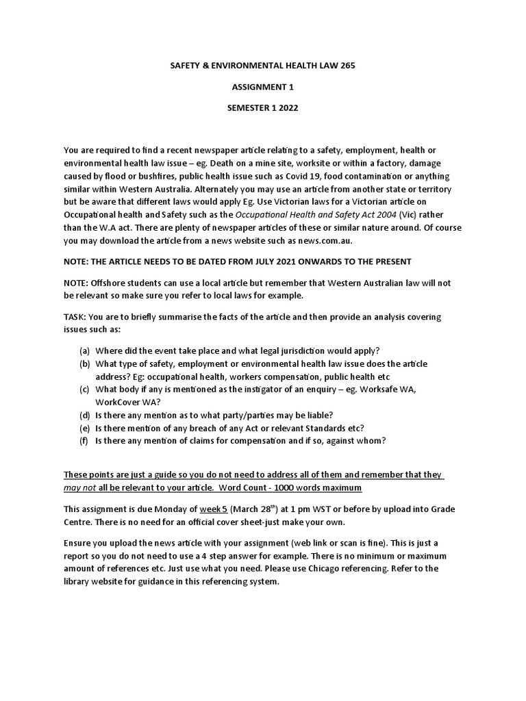 Assignment 1-2022 | PDF