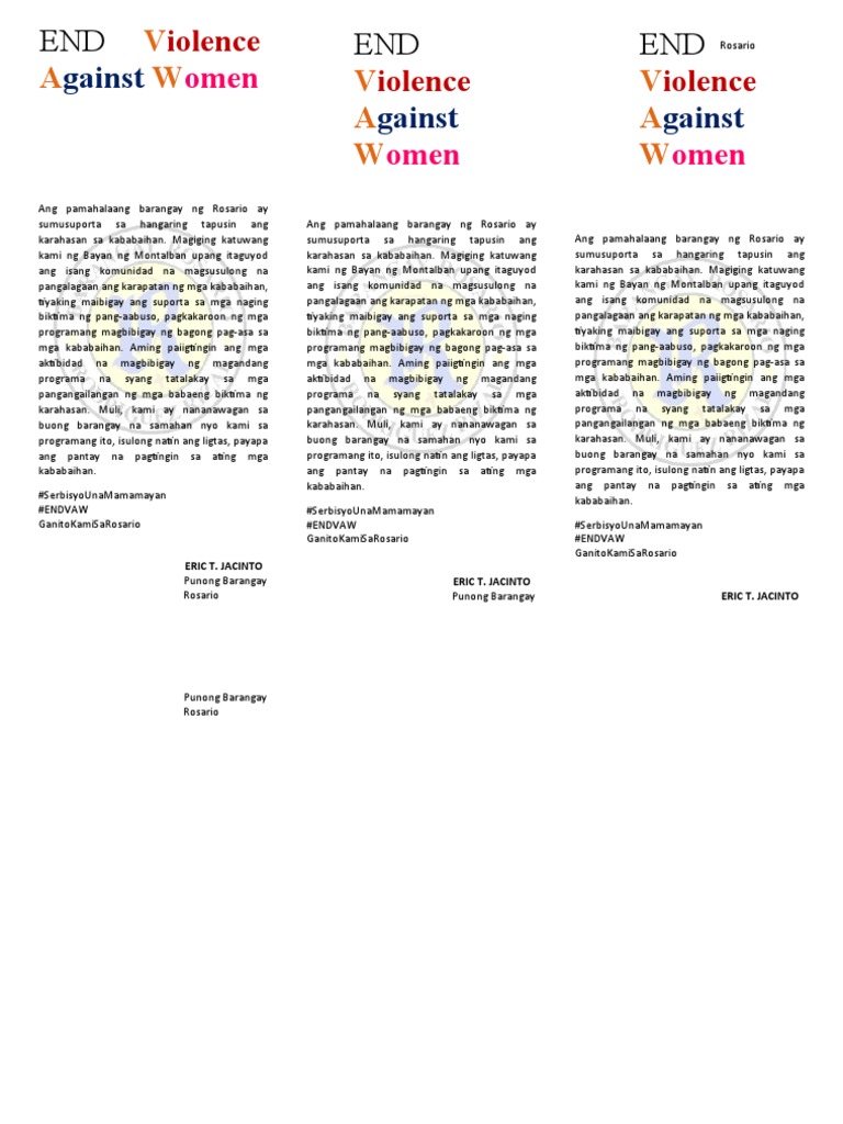 VAWC leaflets_Rosario | PDF