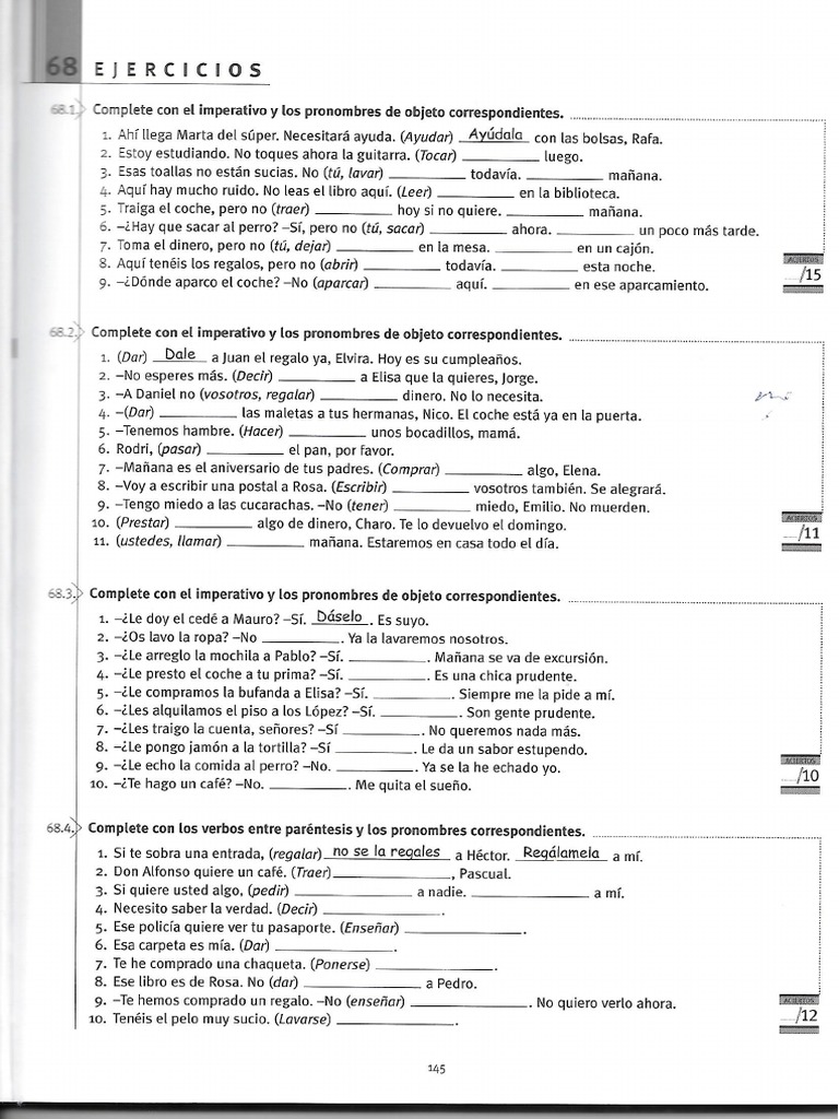 Imperativo Con Pronombres | PDF