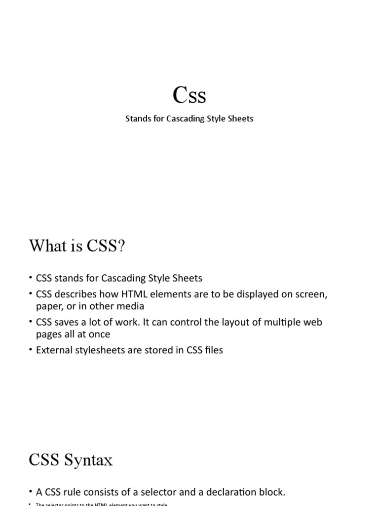 Css Part 1 | PDF